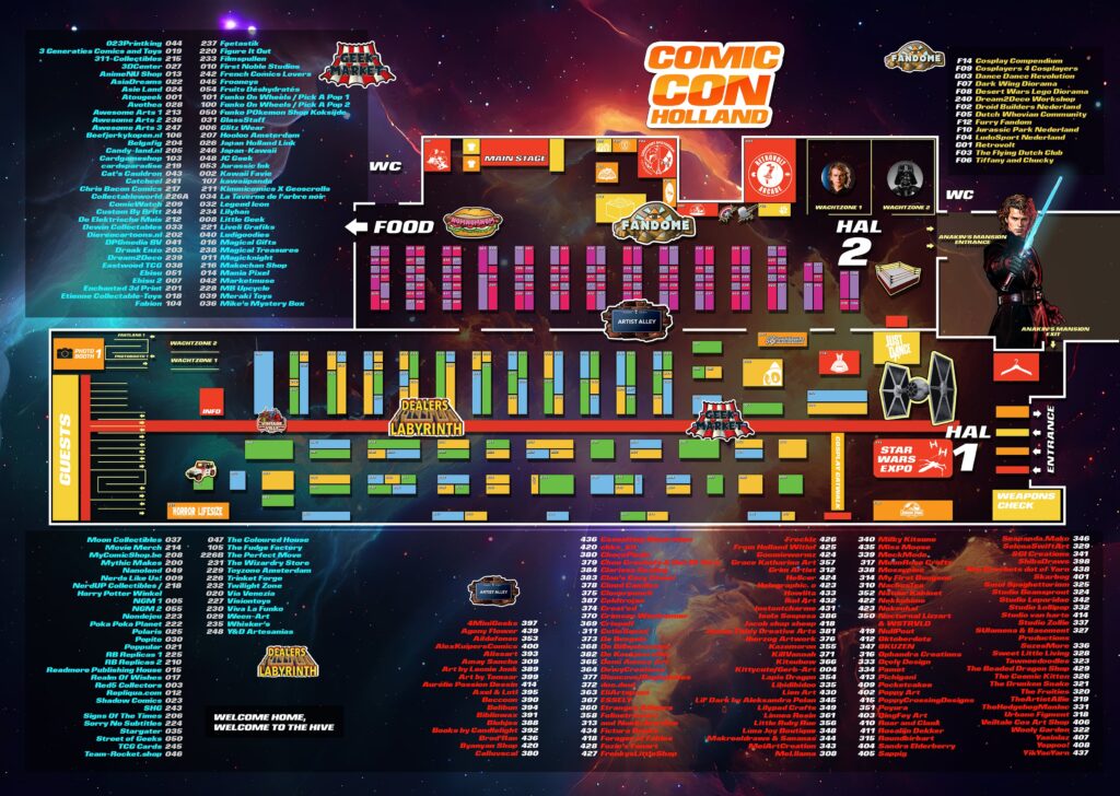 Check out the floor plan of Comic Con Holland